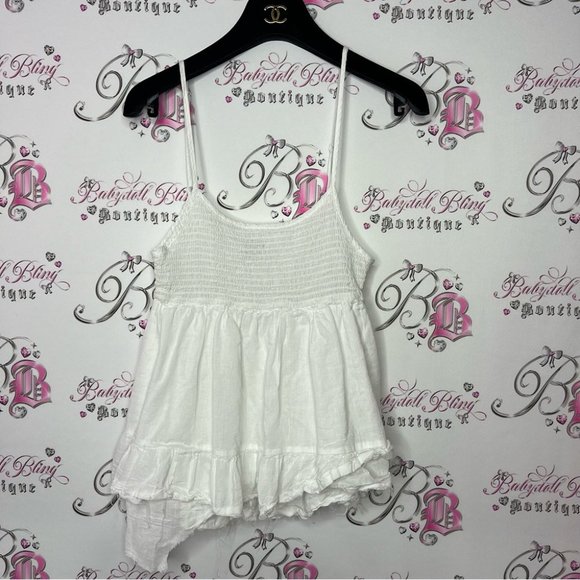 joe & kate | Tops | Joe Kate Tank Top Distressed Ruffle Frilly Zip Up ...